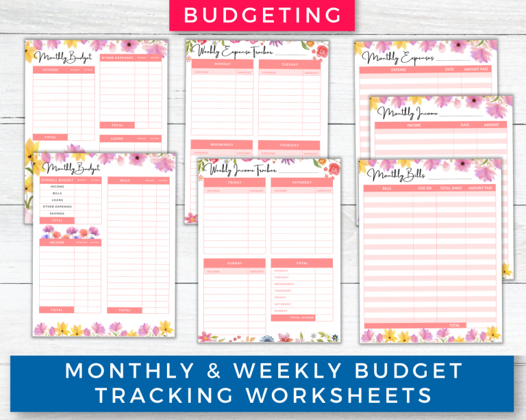 Life Planner & Home Management Binder Printable Kit