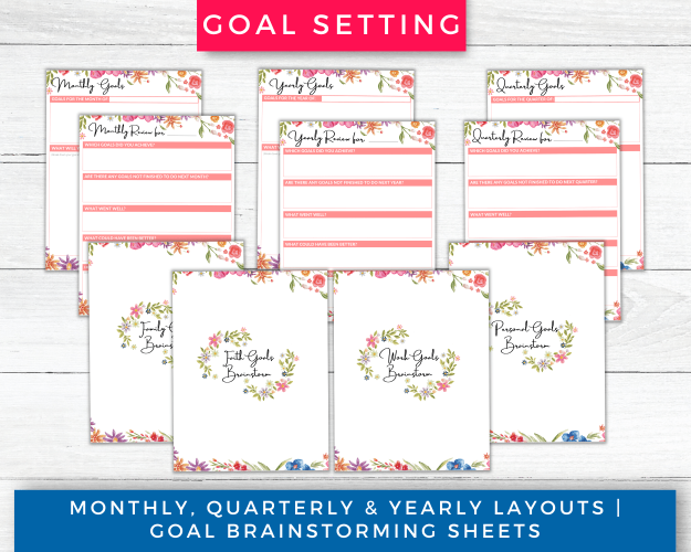 Life Planner & Home Management Binder Printable Kit